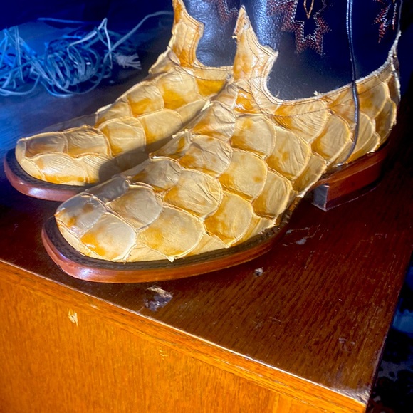 Shoes | Yellow And Black Authentic Monster Fish Boots By El General ...